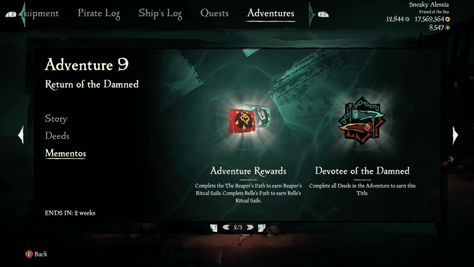 Sea of Thieves: Return of the Damned Adventure 9 Guide - Rare Thief