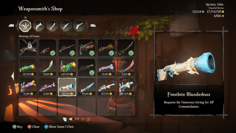 How to get the Frostbite Weapons in Sea of Thieves - Rare Thief