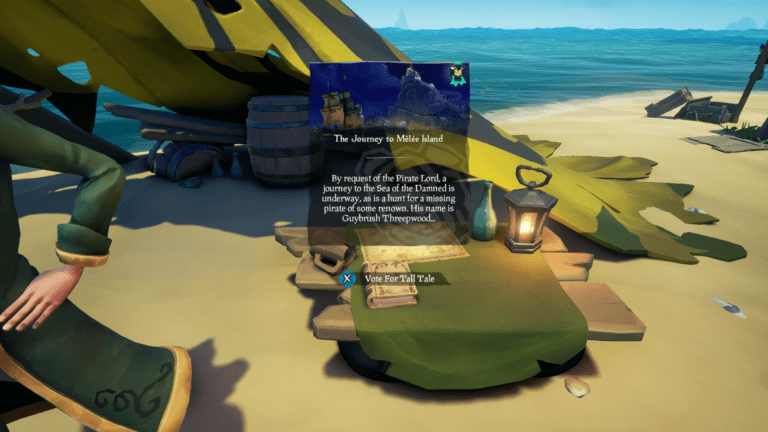 How to start The Journey to Mêlée Island Tall Tale in Sea of Thieves ...