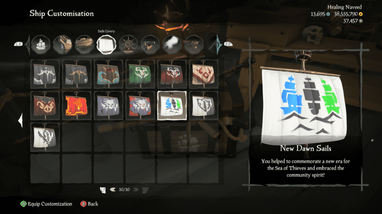 How to get the New Dawn Sails in Sea of Thieves - Rare Thief