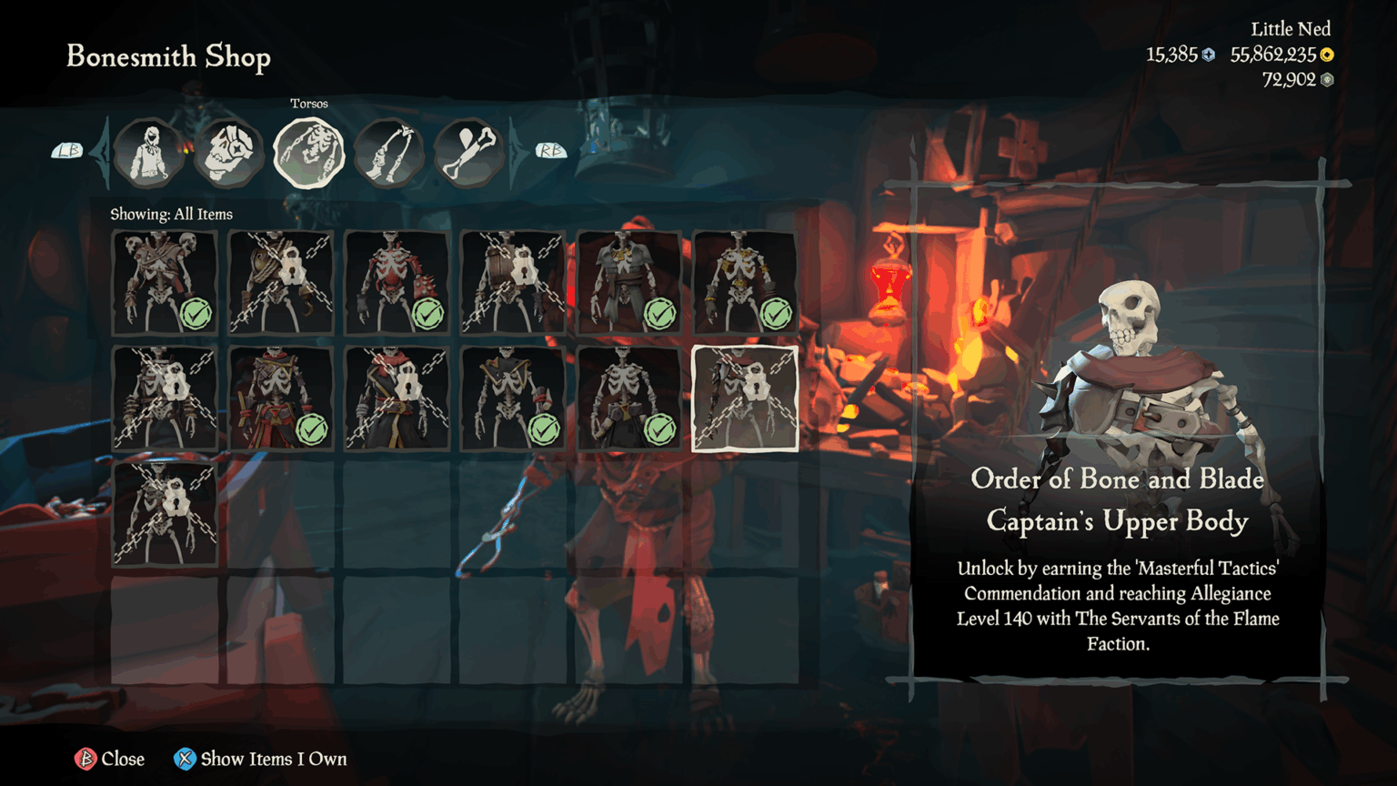 How to get the Order of Bone and Blade Skeleton Curse Cosmetics in Sea ...